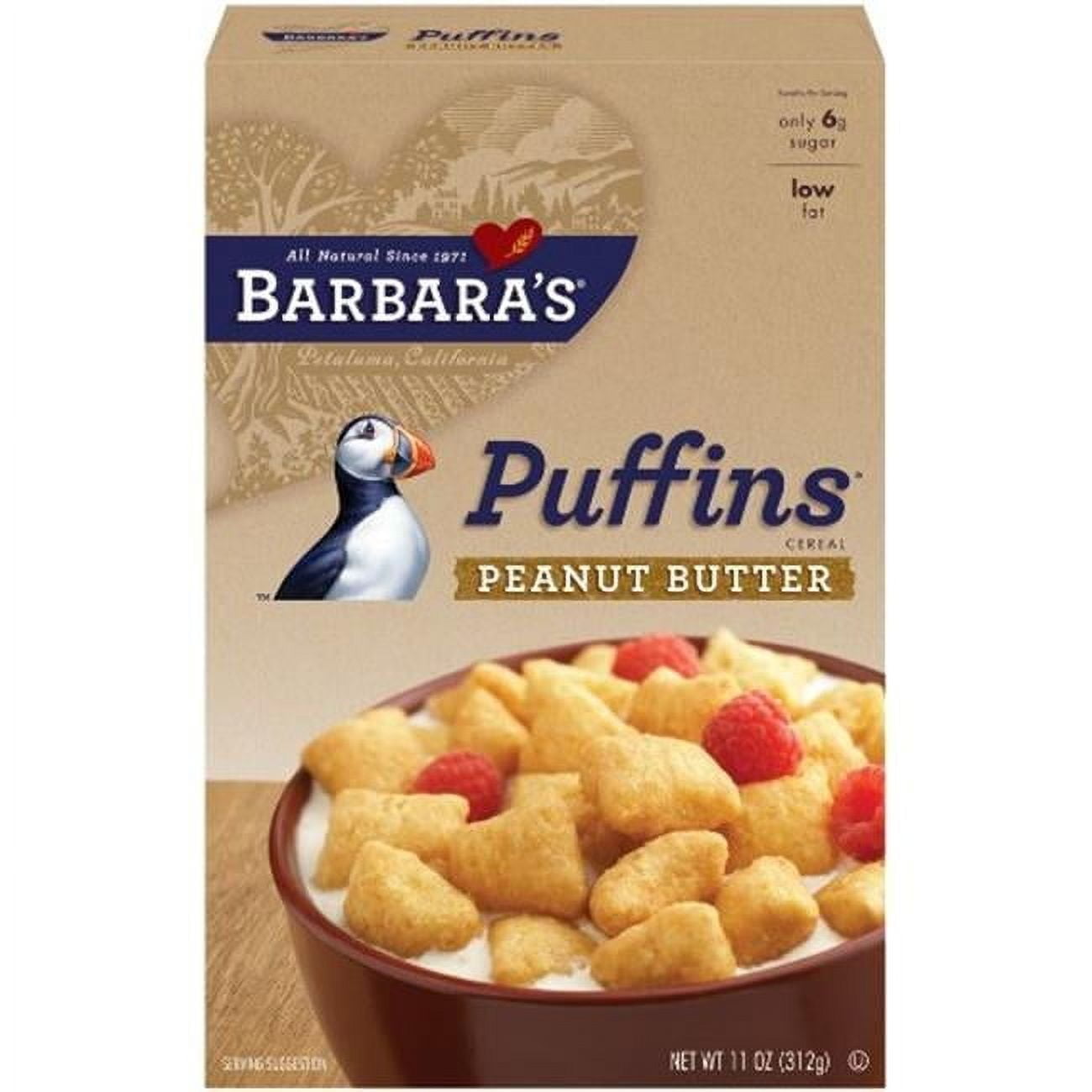 Barbaras Bakery Peanut Butter Puffins - Walmart.com