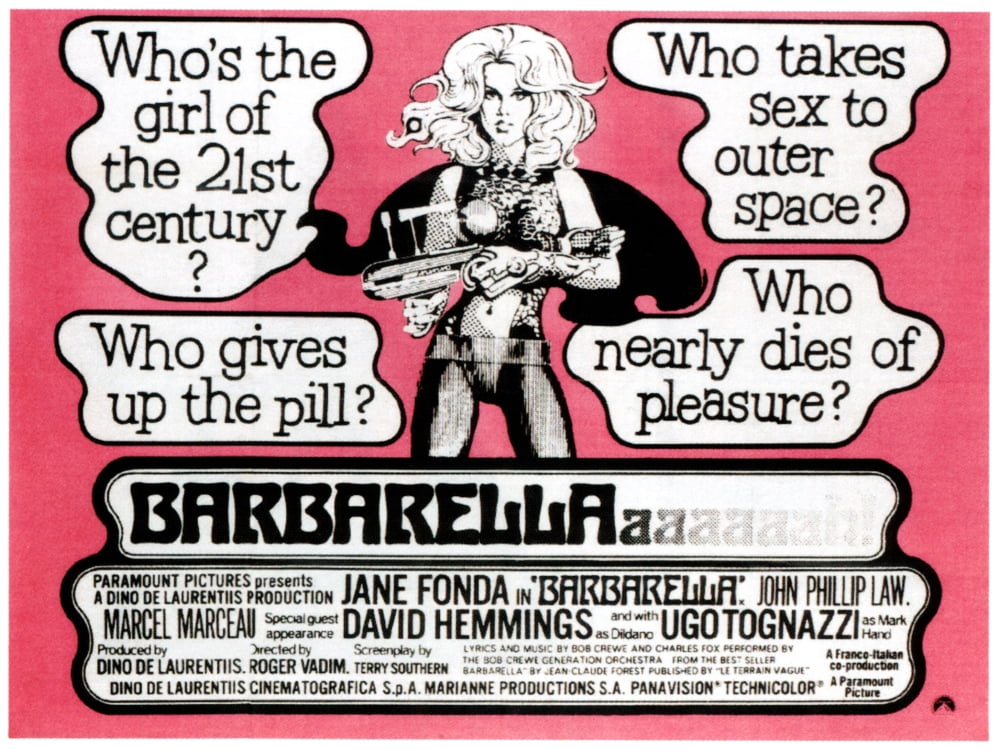 Barbarella Jane Fonda On Uk Poster Art 1968 Movie Poster Masterprint ...