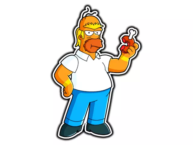 Barbarian Homer 2 Waterproof Sticker Phone Decal Water Bottle Stickers ...