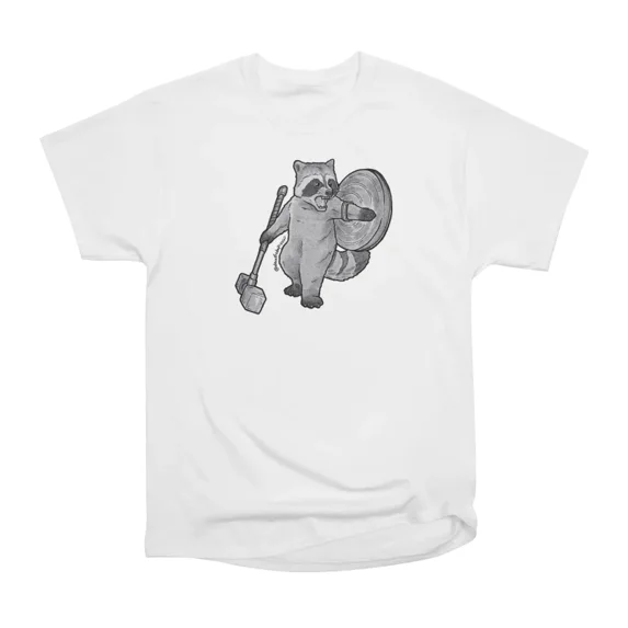 Barbarian Raccoon T-Shirt Tee Gift For Him Merch For Her Apparel For ...