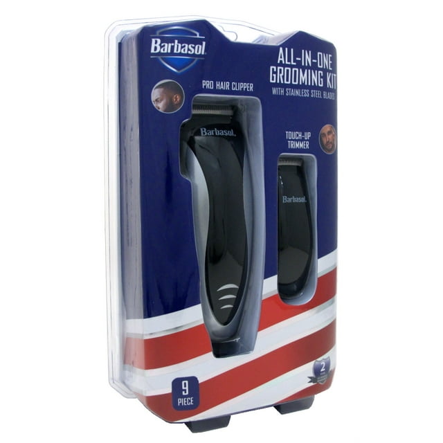 Barbasol All-In-One Grooming Battery-Powered (9 Piece Kit) - Walmart.com