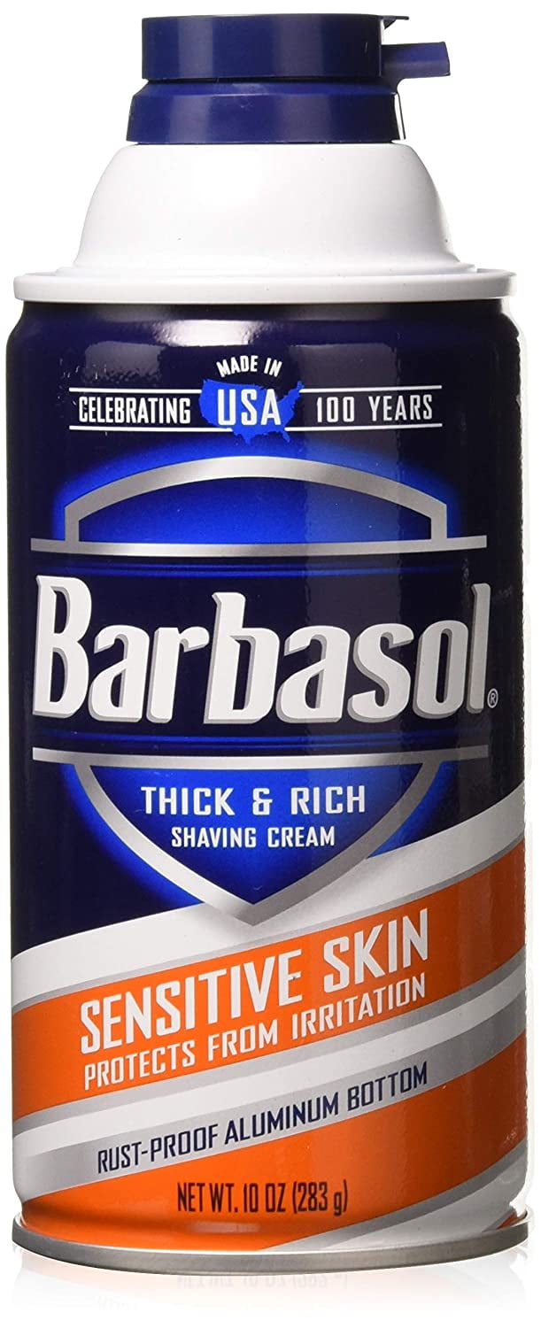 Barbasol Thick & Rich Shaving Cream Sensitive Skin 10 oz (Pack of 8 ...