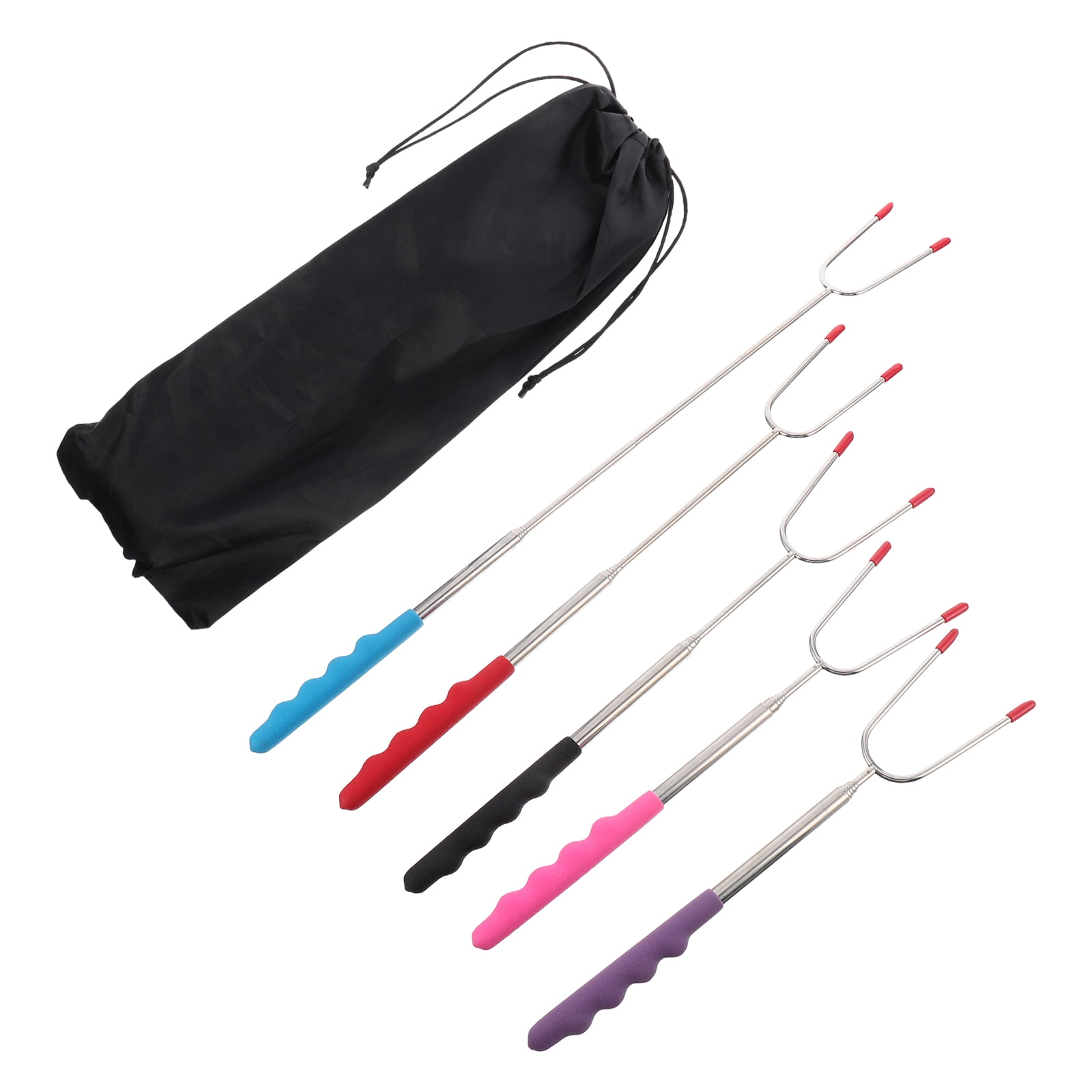 Barbecue Accessories Telescopic Campfire Forks Extendable Roasting ...