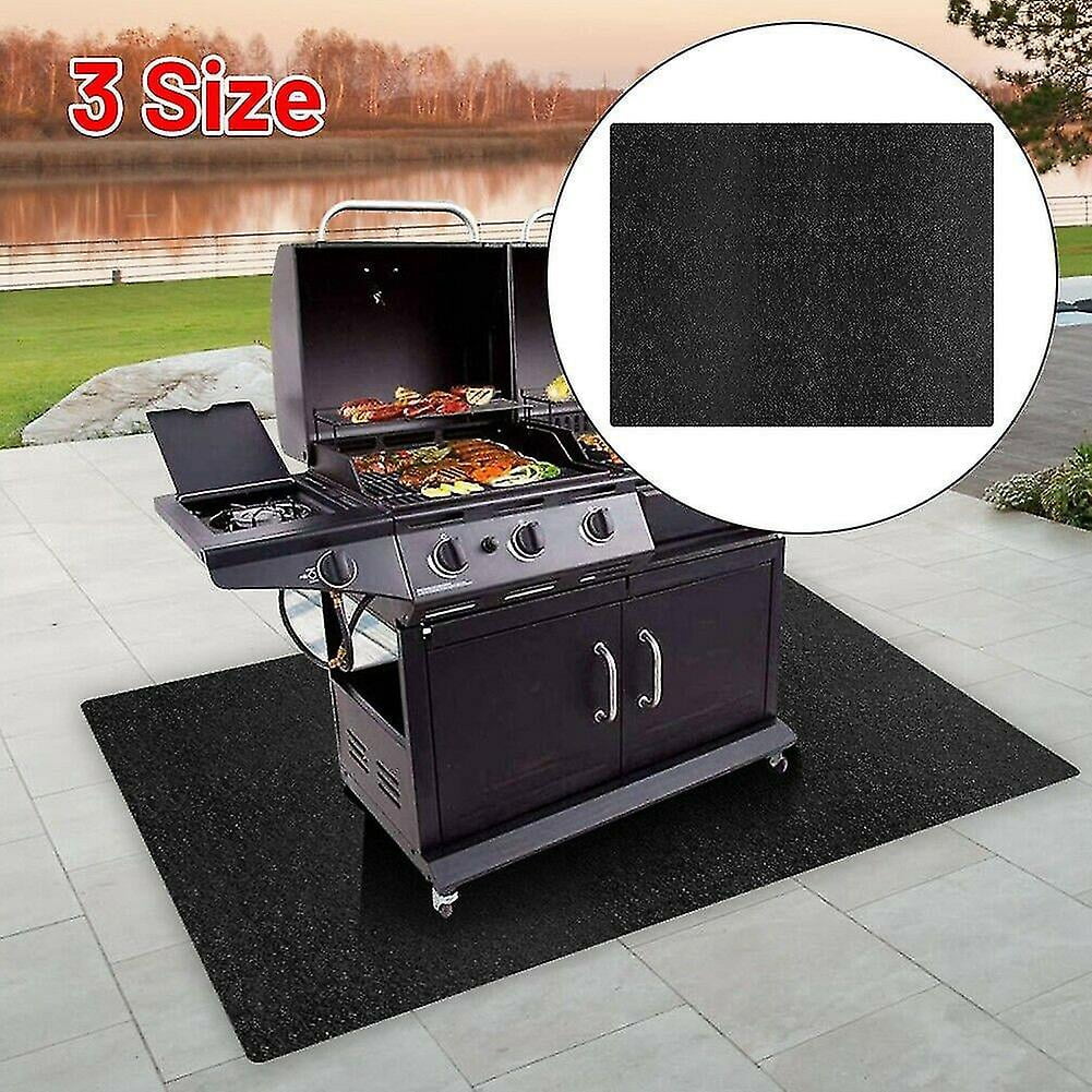 Barbecue Bbq Grill Gas Splatter Mat Pad Deck Floor Protection Fire ...