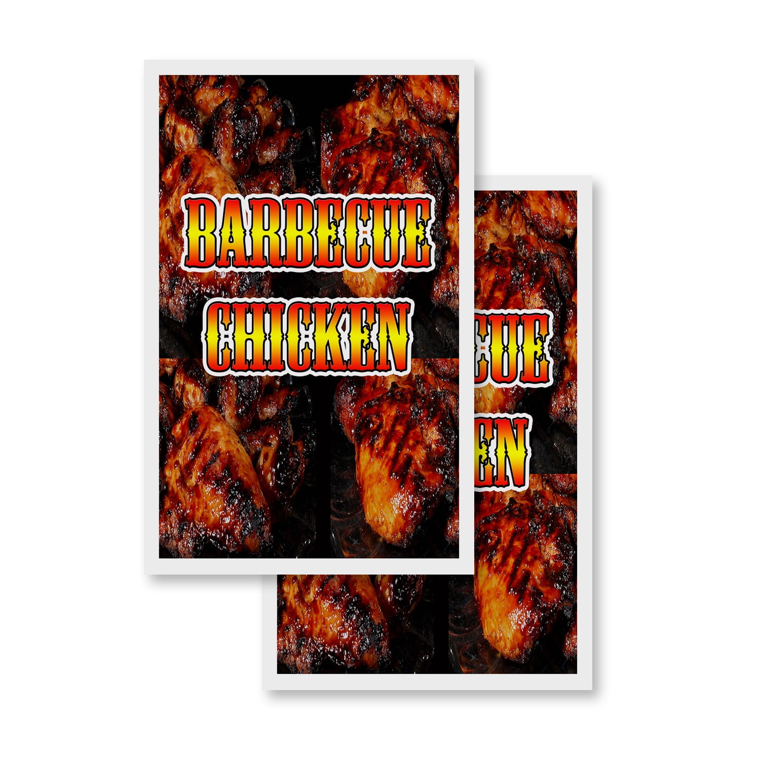 Barbecue Chicken (2-PACK) 24" x 36" Vinyl Decals | Sign Insert Peel ...