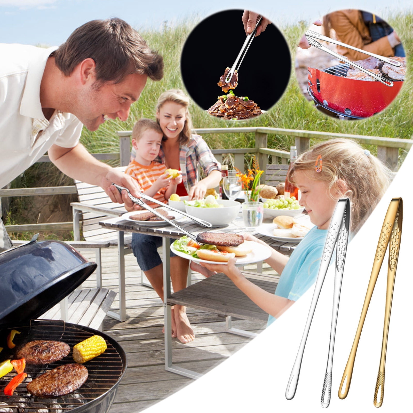 Barbecue Clip 304 Stainless Steel Barbecue Clip Steak Clip Barbecue ...