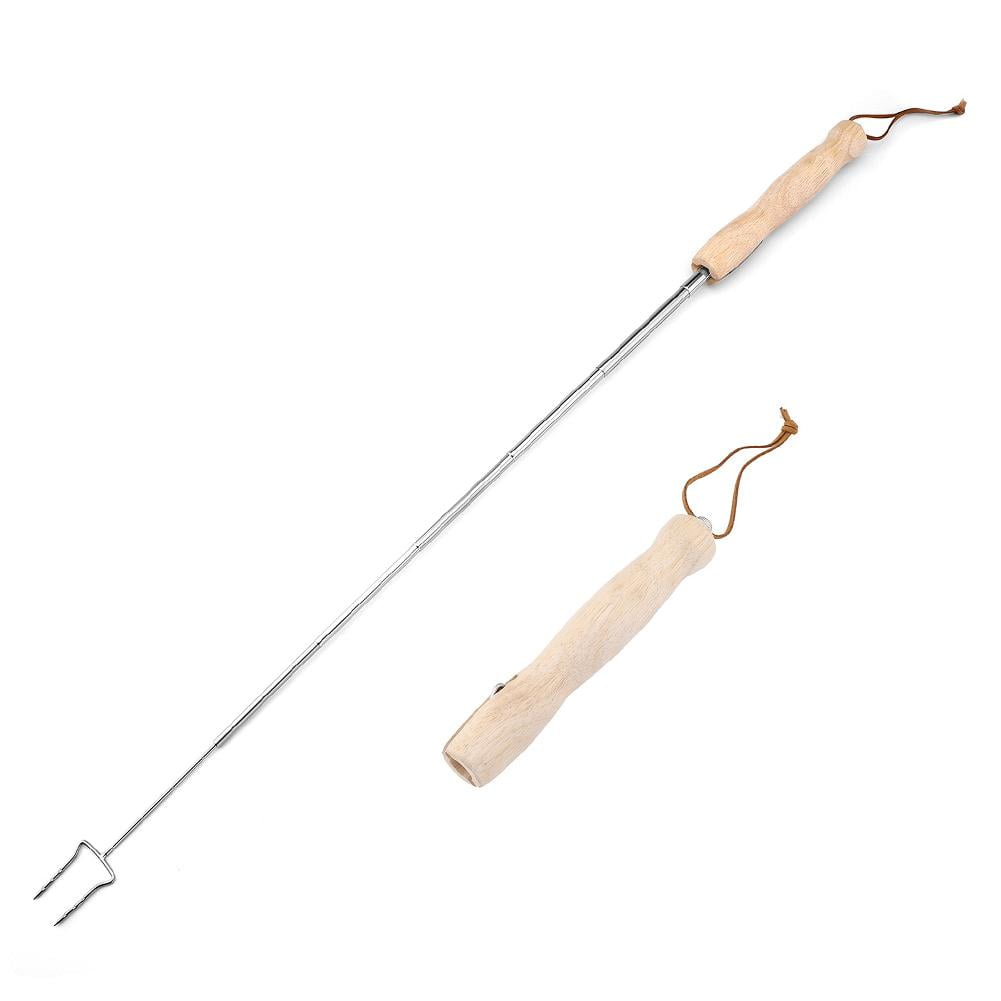 Barbecue Fork,Kabob Skewers for Grilling,Telescopic BBQ Skewers ...