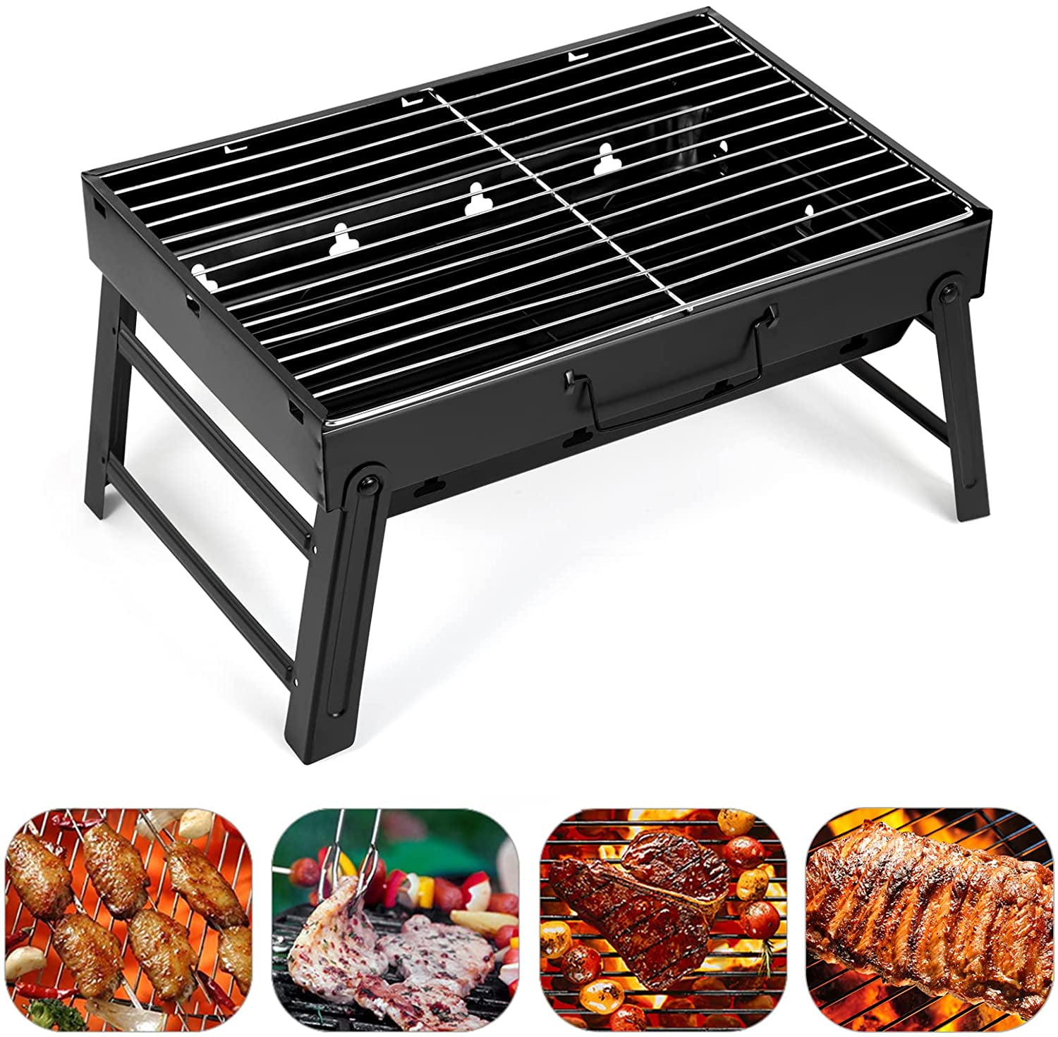 Barbecue Grill, Charcoal Grill Folding Portable Lightweight Barbecue ...