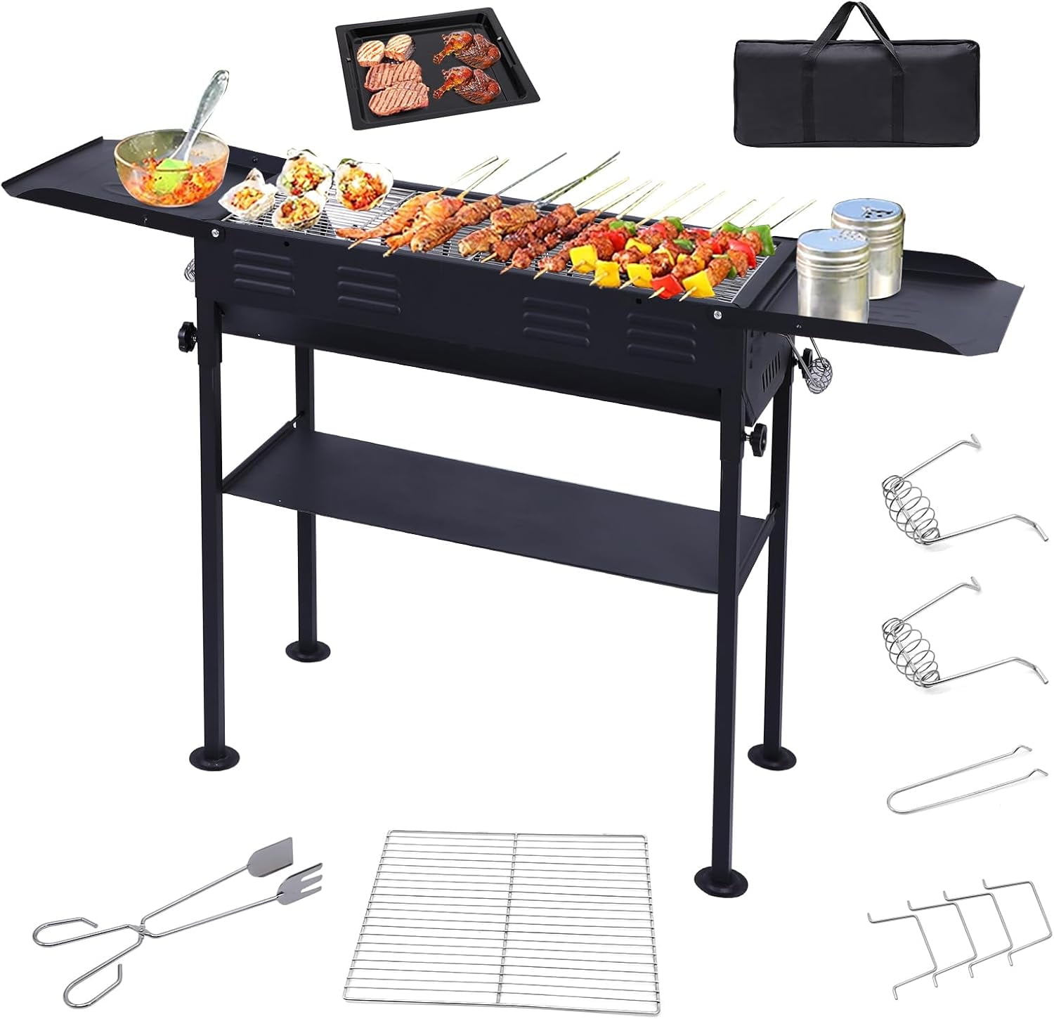 Barbecue Grill, Charcoal Grill for BBQ, Portable Charcoal Grill ...