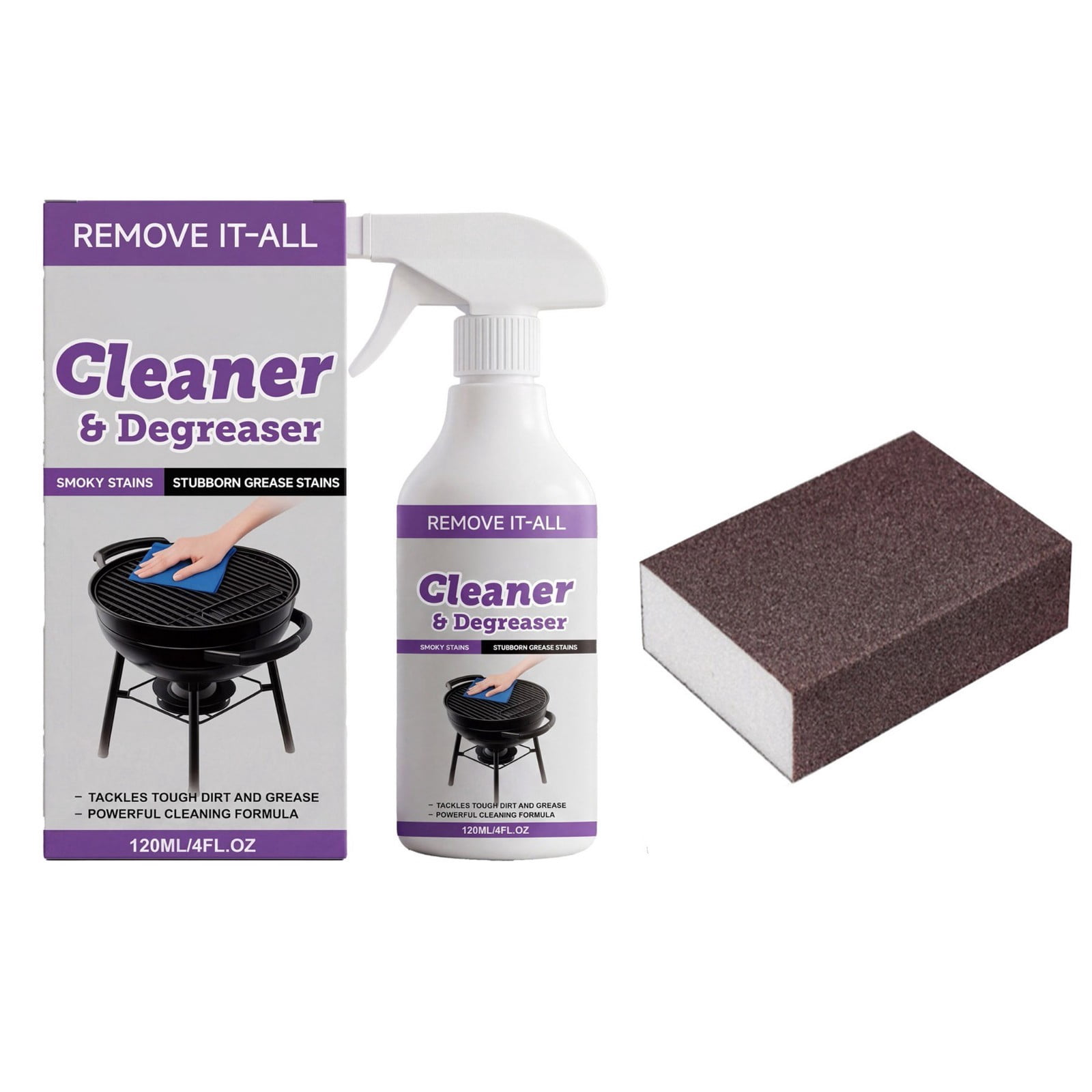 Barbecue Grill Cleaner, Bbq Utensil Detergent Strong Decontamination ...