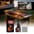 Barbecue Grill Cleaning Agent Spray with Towel, Powerful Oil Stain ...