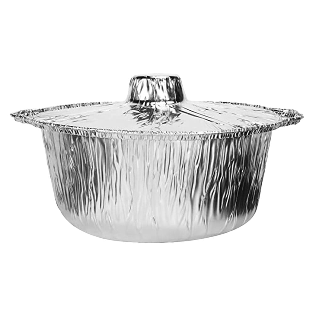 Barbecue Grill with Lids, BBQ Tray Tin Heatable Foil Bowl for Outdoor ...