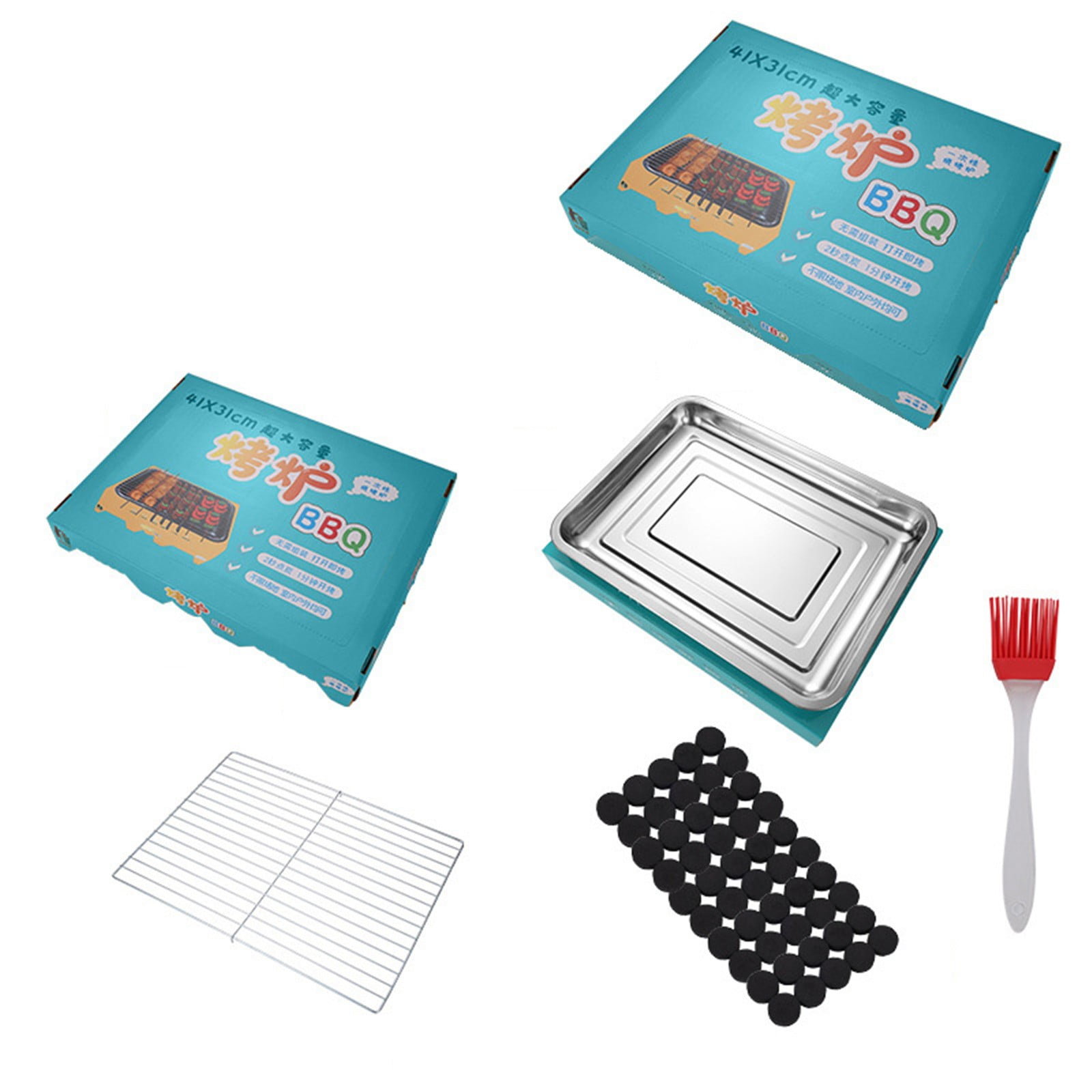 Barbecue Grills Portable Barbecue Grill Barbecue Desk Tabletop Outdoor ...