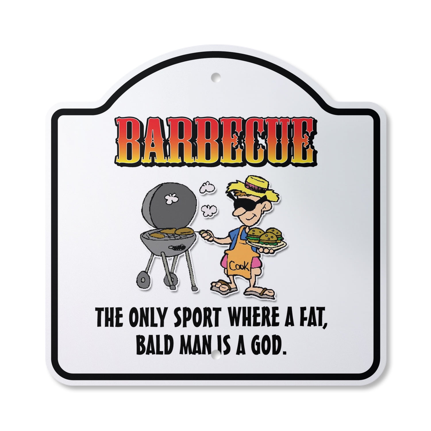 Barbecue Parking 14" X 14" Sign | Indoor/Outdoor Plastic | SignMission ...