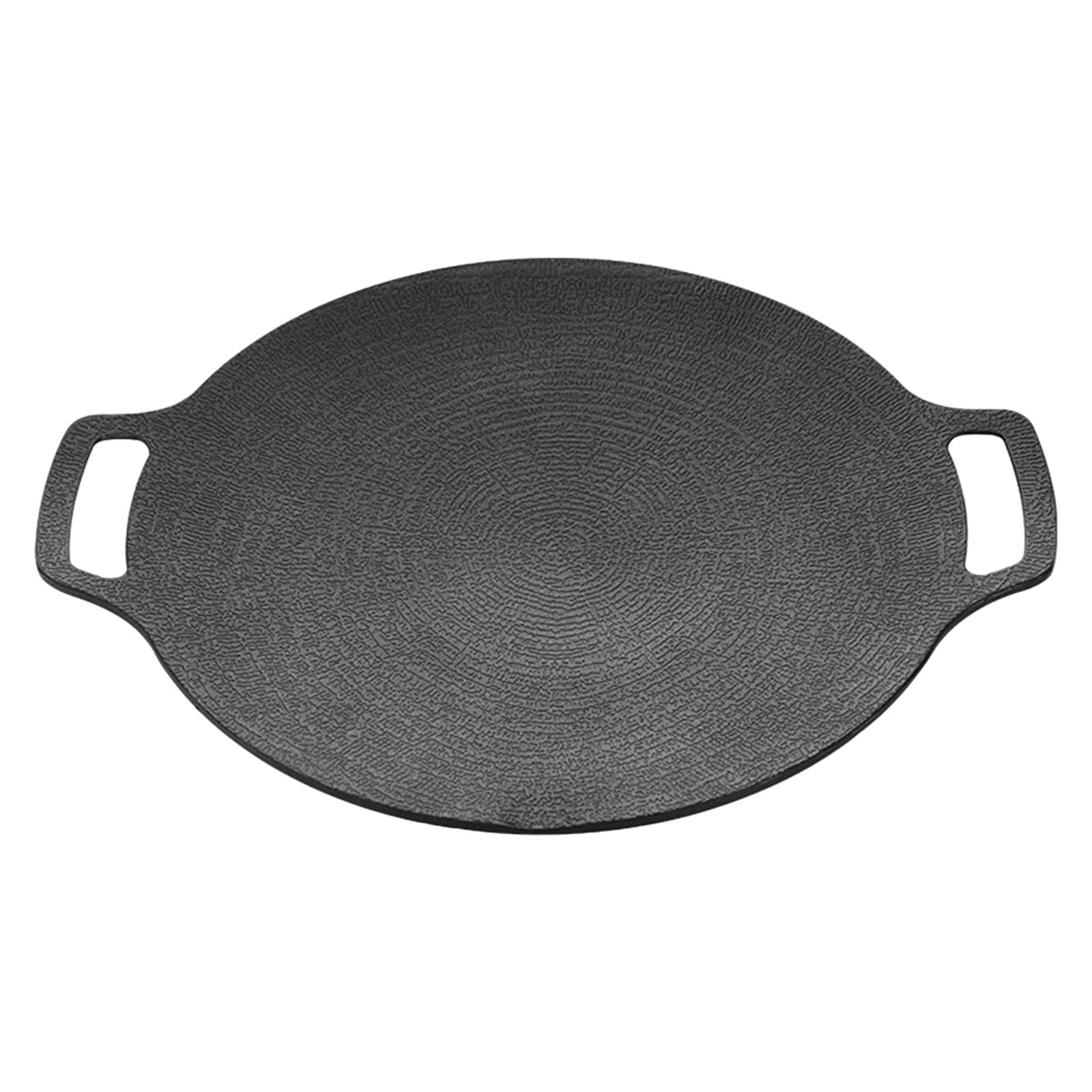 Barbecue Plate, Multifunctional with Handles Iron Portable Korean Style ...
