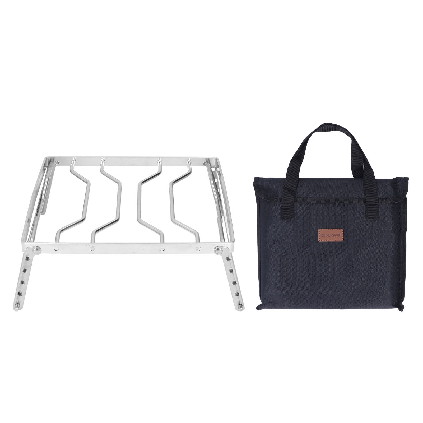 Barbecue Rack Portable Height Adjustable BBQ Rack Foldable Stainless ...