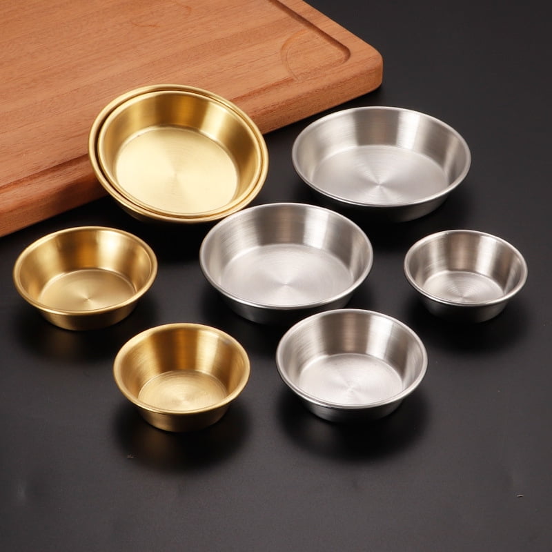Barbecue Shop Dish Pot Food Flavor Dish Golden Seasoning Round Dish ...