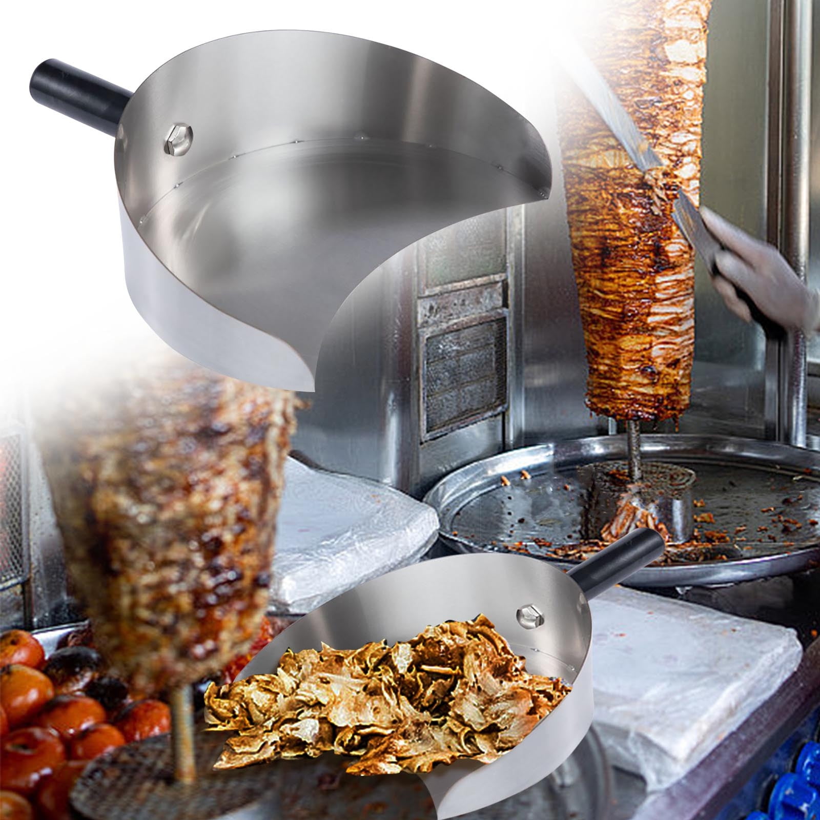 Barbecue Shovel Stainless Steel Heavy Duty Grill Meat Pan | XL 1.5L ...