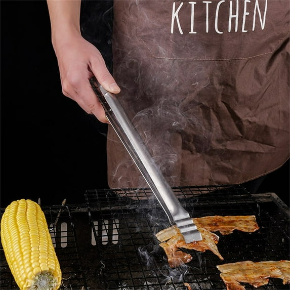 Barbecue Tongs, 16-inch Stainless Steel Grill Tongs with Lock, Extra ...