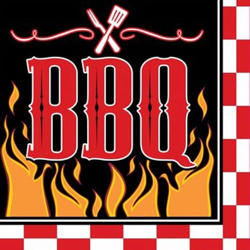 Barbecue 'Weekend BBQ' Small Napkins (20ct) - Walmart.com