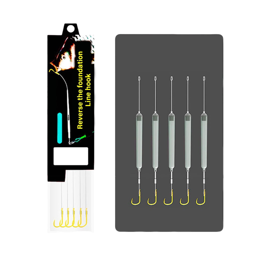 Barbed Hook Fishing Tackle Ready to Use Anti Bottom Carp Rigs Fishing ...