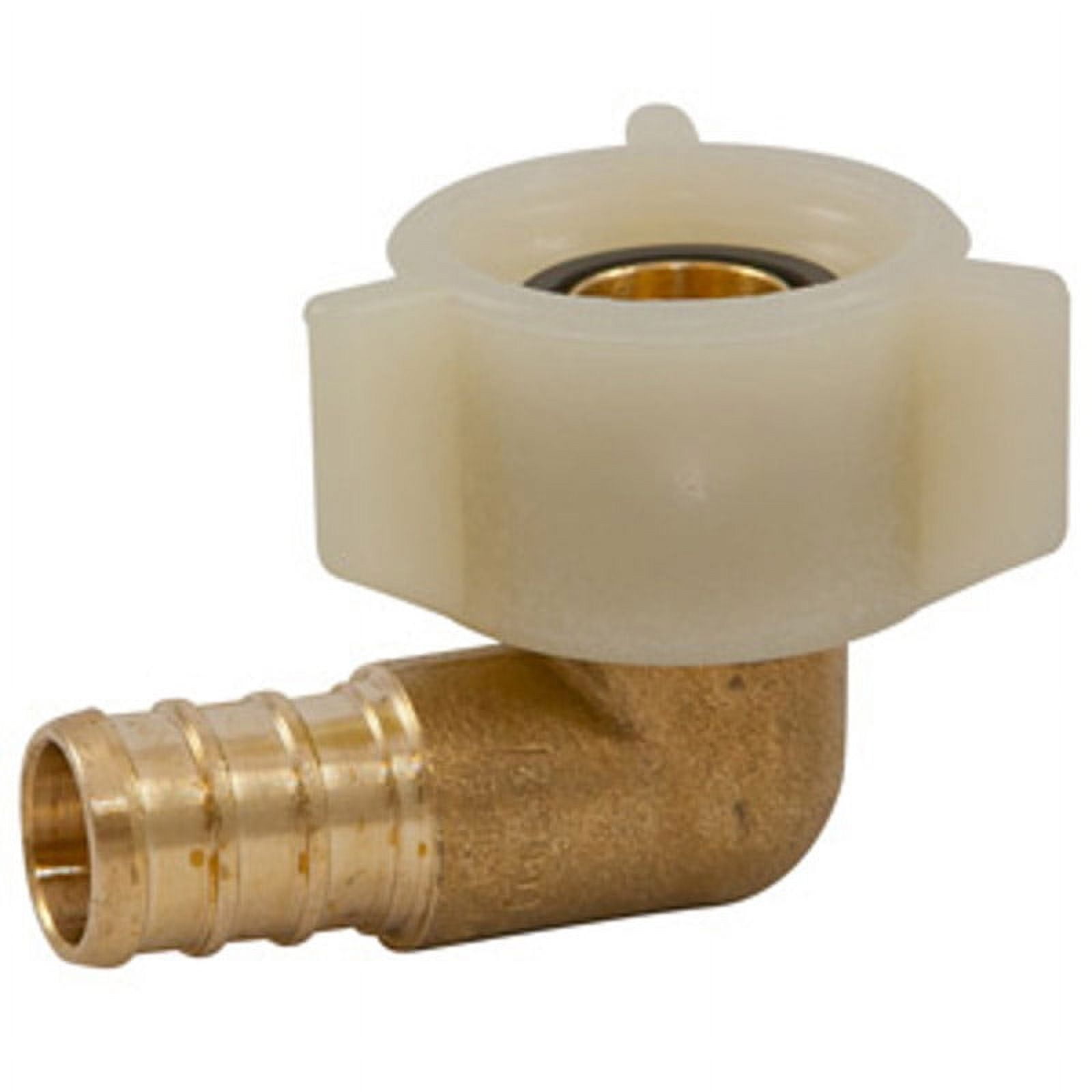 Barbed Pipe PEX Insert Adapter Elbow, Brass, 1/2-In. Barb x 1/2-In ...