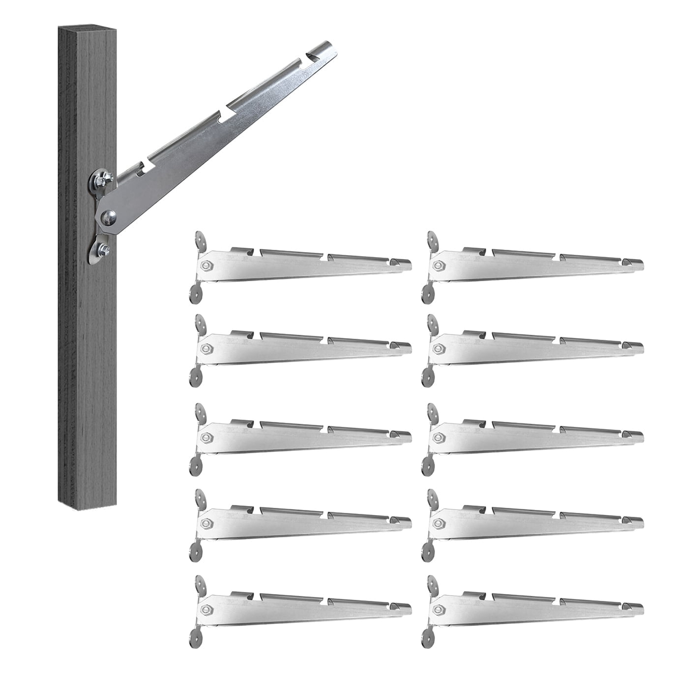 Barbed Wire Arm for Flat or Surface Mount, Barbwire Arm Extensions for ...