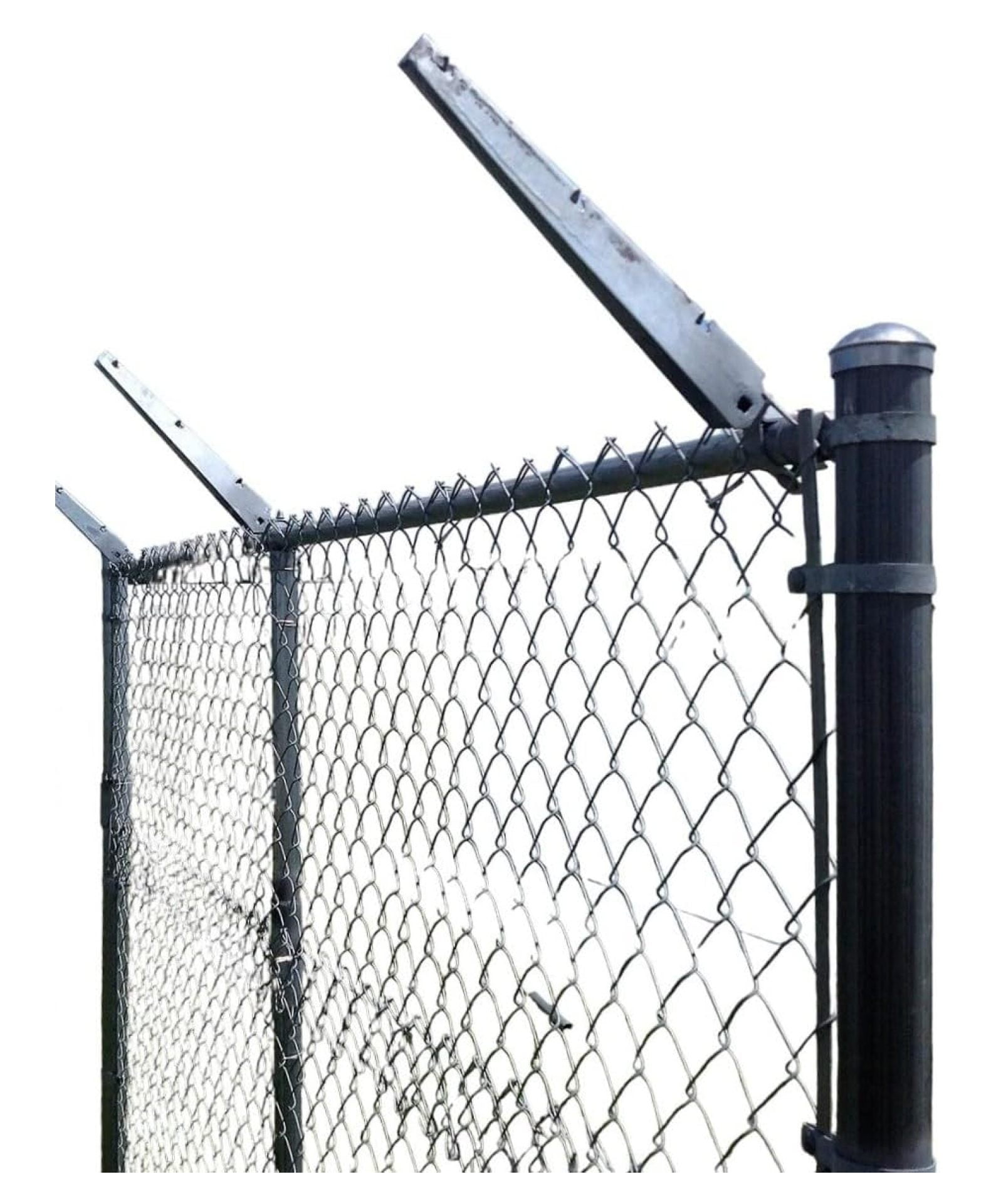 Barbed Wire / Barbwire Arm Extensions for Chain Fence - Set of 9 1-5/8 ...