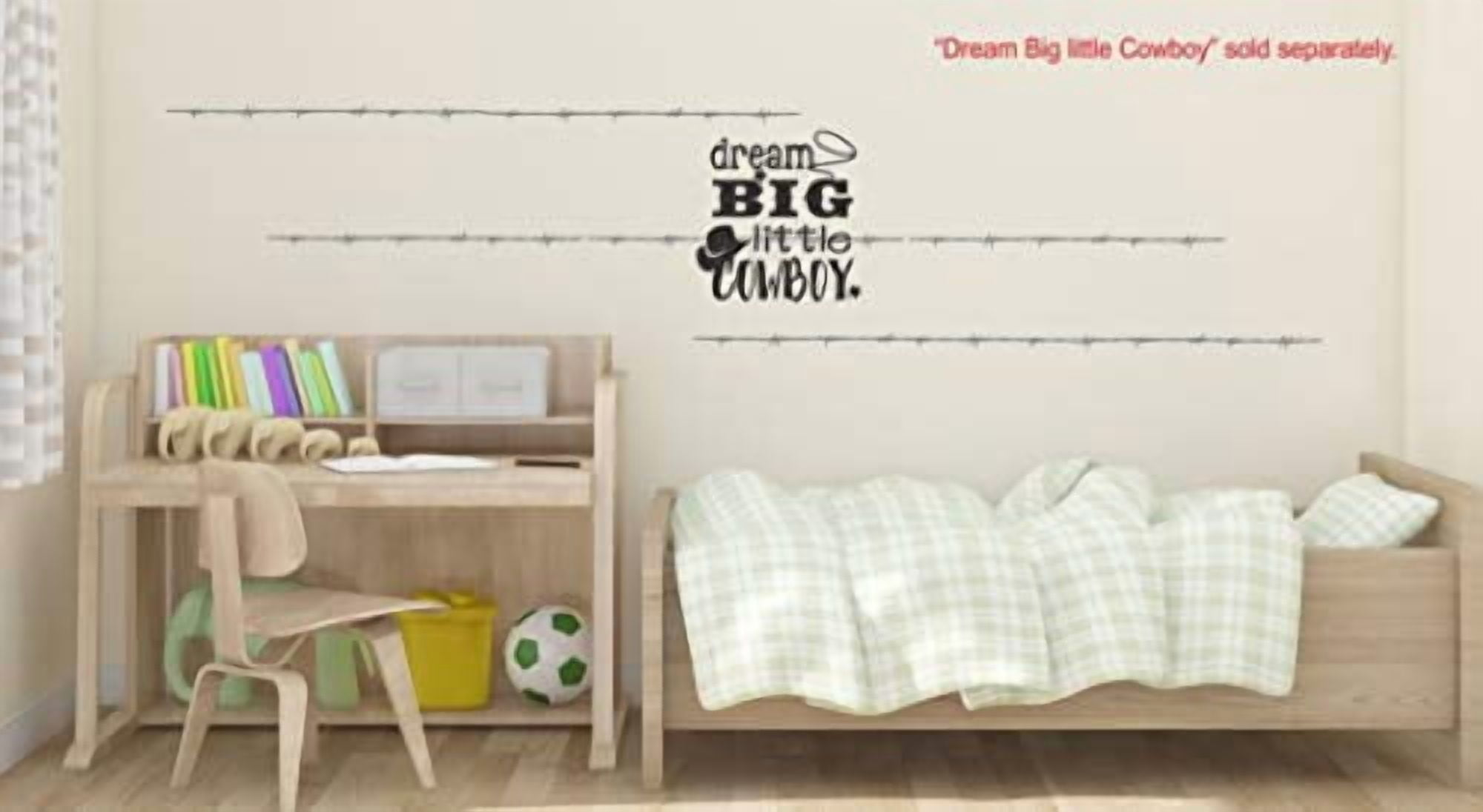 Barbed Wire Border 7 pc Set Vinyl Decals Wall Sticker Art Bedroom Décor ...