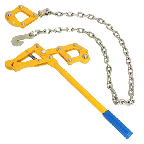 Barbed Wire Fence Stretcher and Strainer Tool, 47.25" Chain Capacity ...