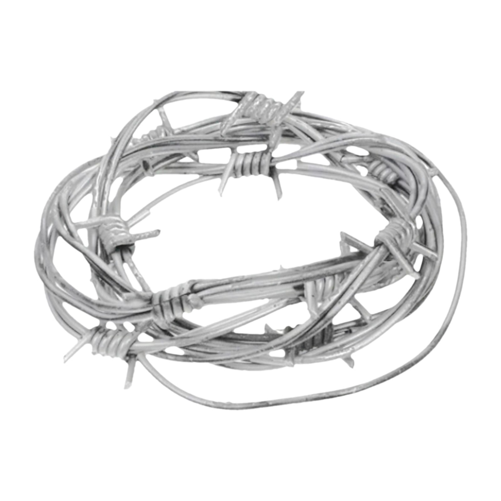 Barbed Wire Garland Halloween Decoration 8.2 Feet Realistic Fence Prop ...