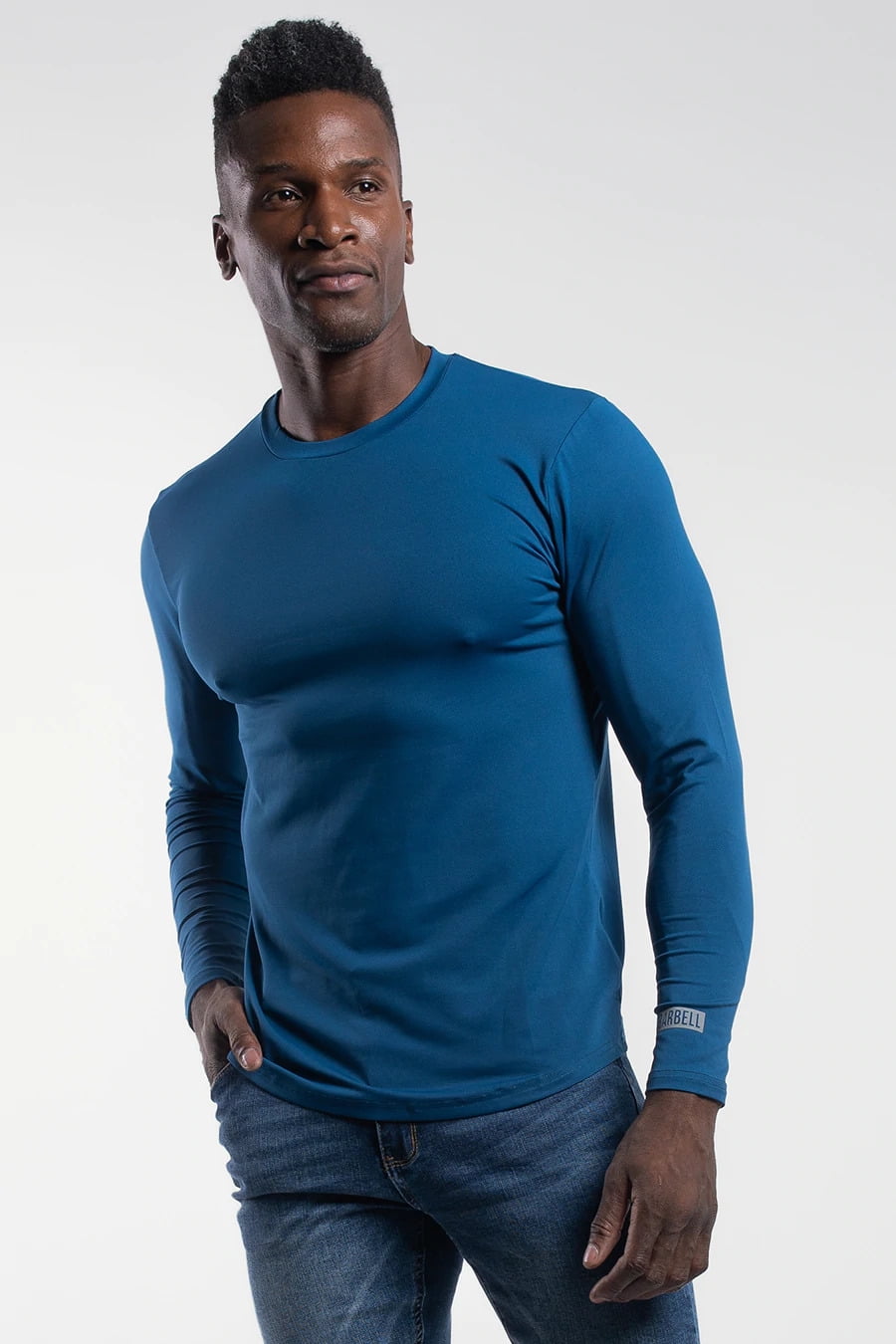 Barbell Apparel Men's Athletic Fit Havok Long Sleeve Workout Shirt ...