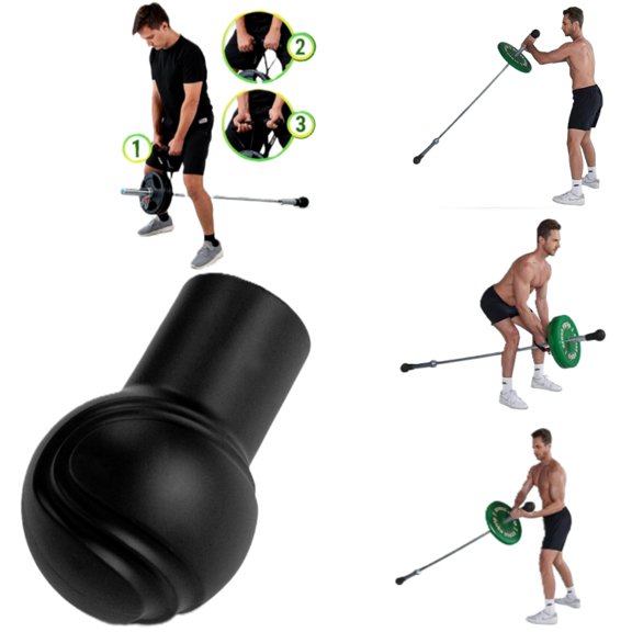 CAP Barbell Pair of 14" Regular Threaded Dumbbell Handles, Black ...
