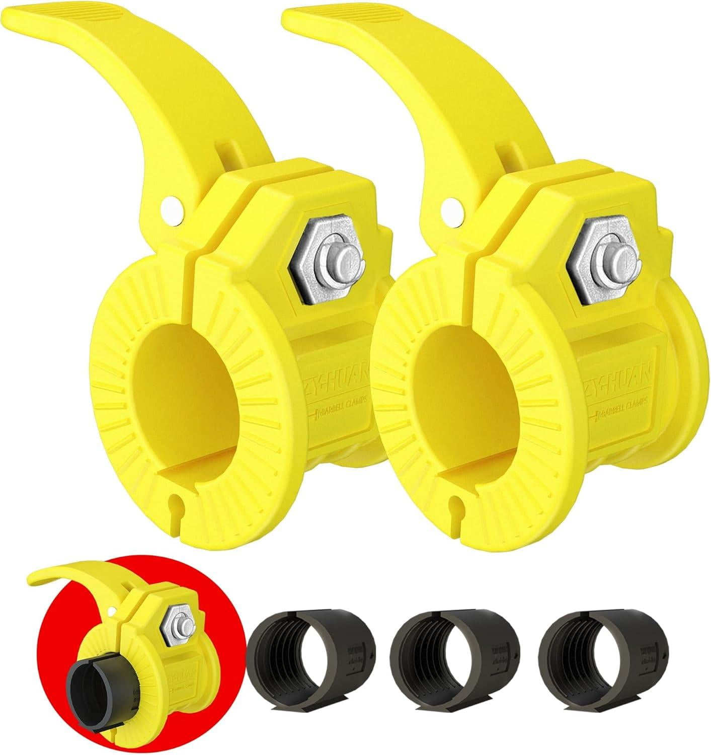 Barbell Clips 1 Inch Quick Release Weight Clamps 0.9-1.18inch Multi ...