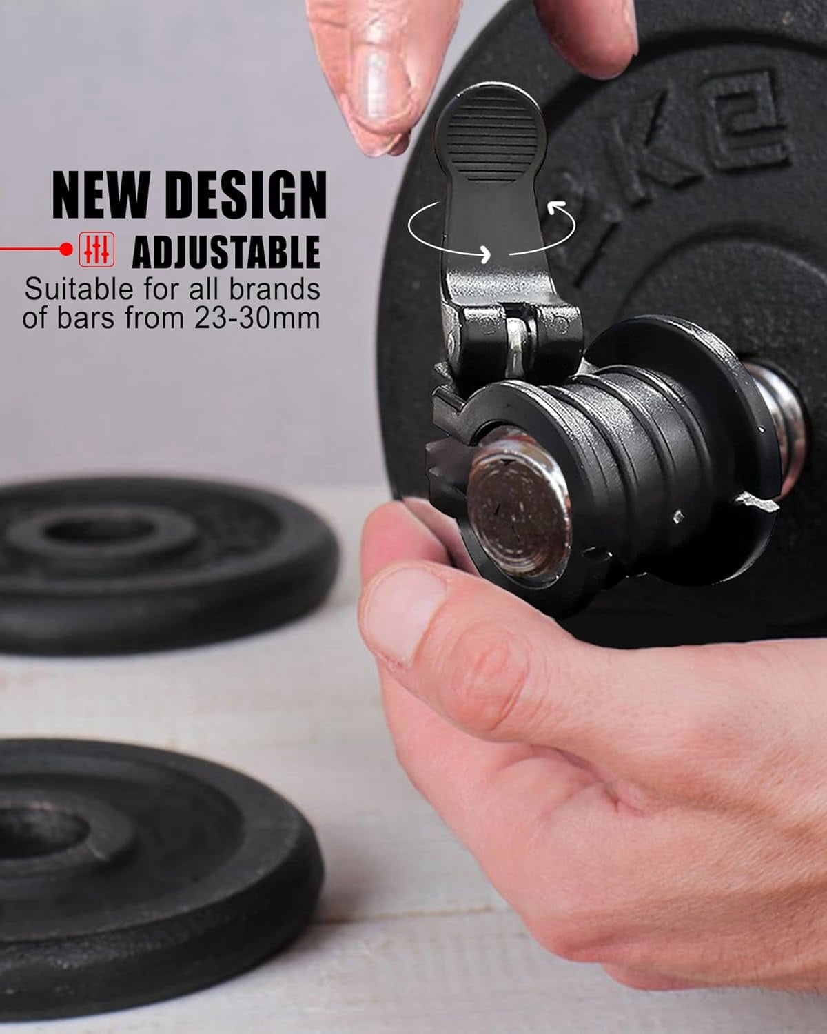 Barbell Clips 1 Inch Quick Release Weight Collars for Olympic Bars ...