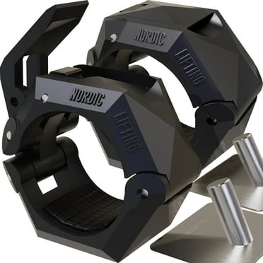 RitFit 2 In. Olympic Barbell Clips, Weight Bar Collars for Gym, ABS ...
