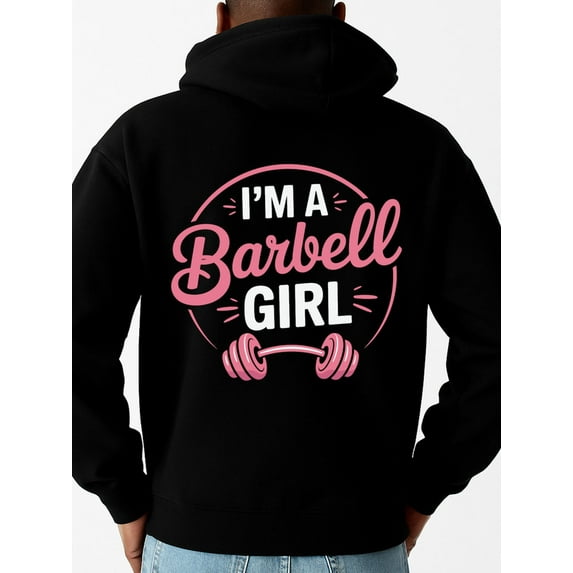 Barbell Girl hoodies & sweatshirt funny humor men's graphic hoodies ...