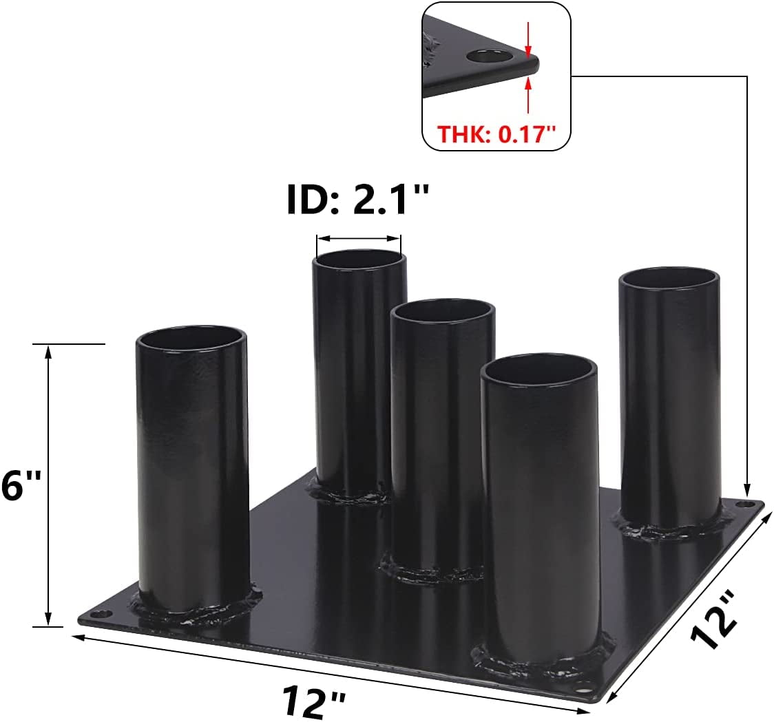 Barbell Holder Floor Stand Vertical, Corner Weight Bar Storage Rack for ...