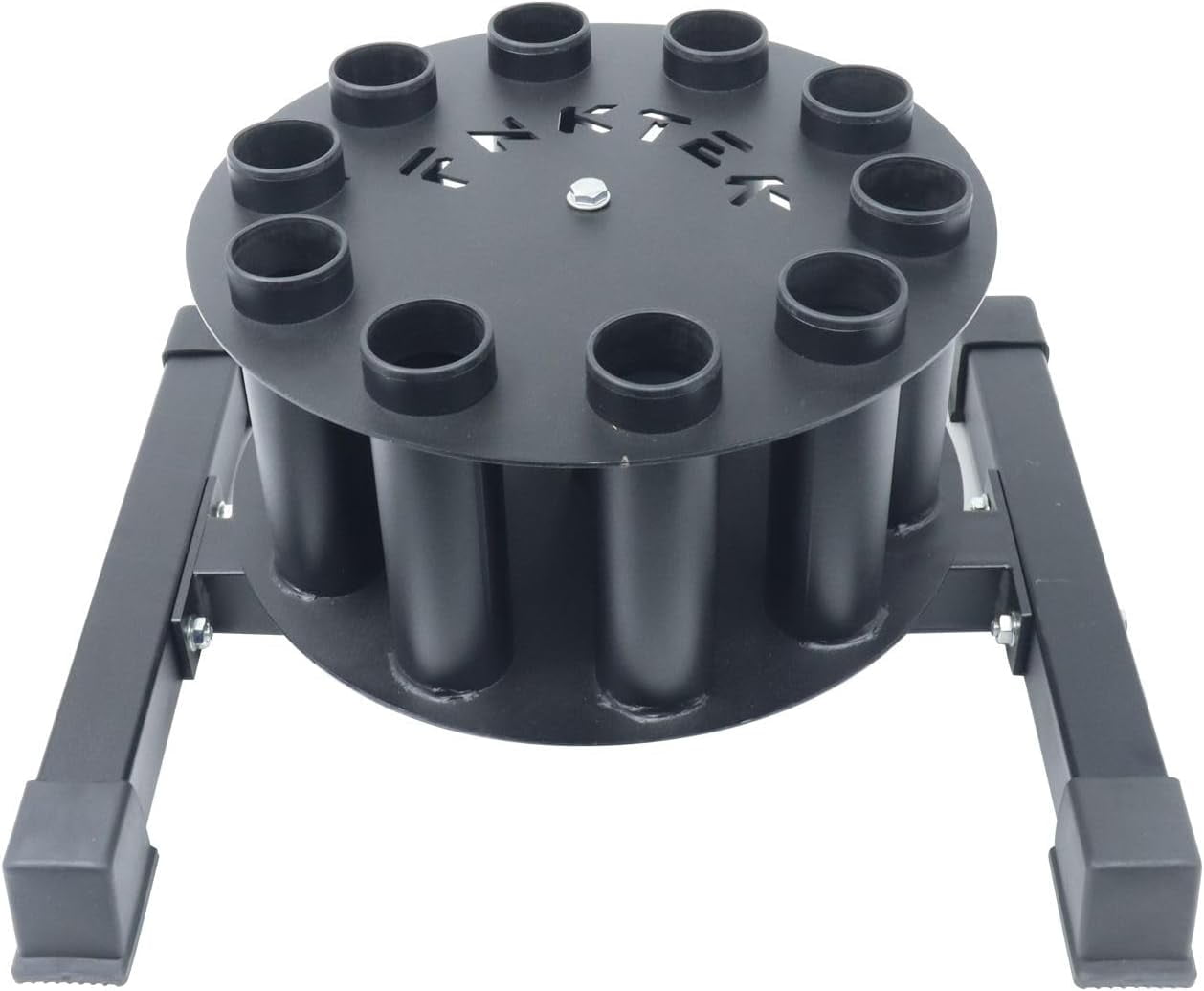 Barbell Holder Vertical Rotatable Barbell Rack Stand Holds 10 Bars Home ...