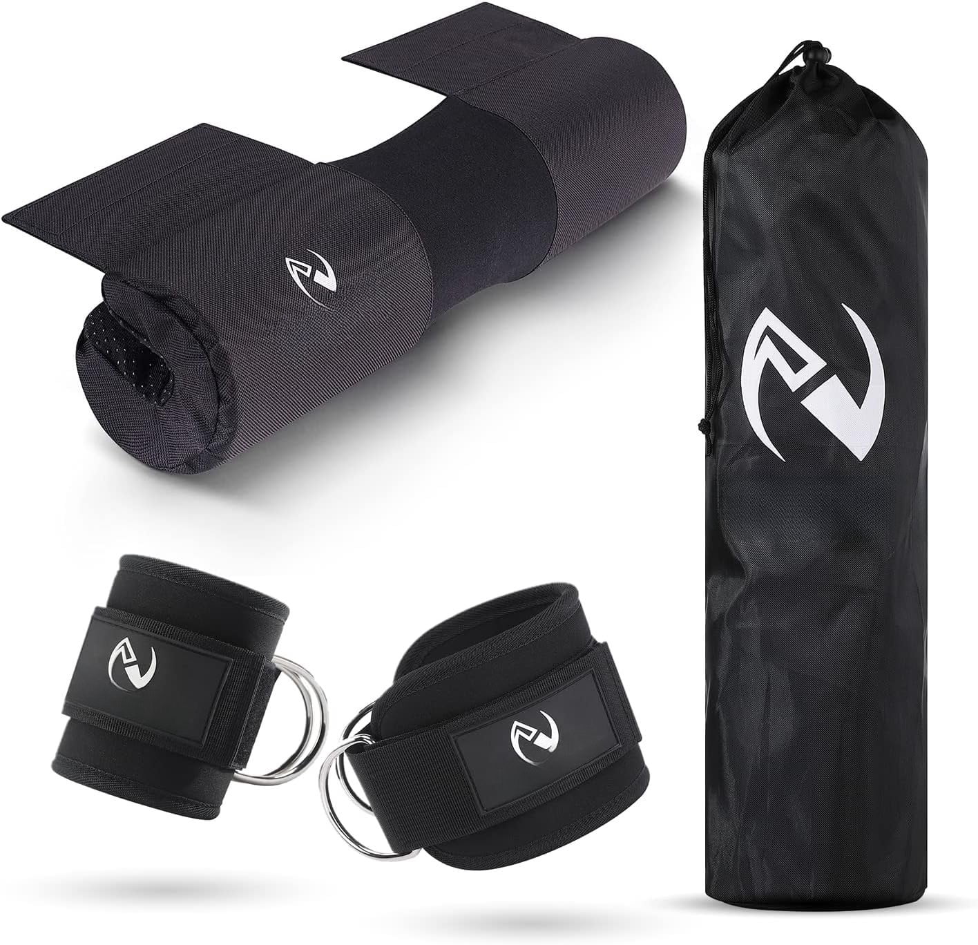 Barbell Pad & 2 Ankle Straps for Machine - Gym Accessories for Women ...