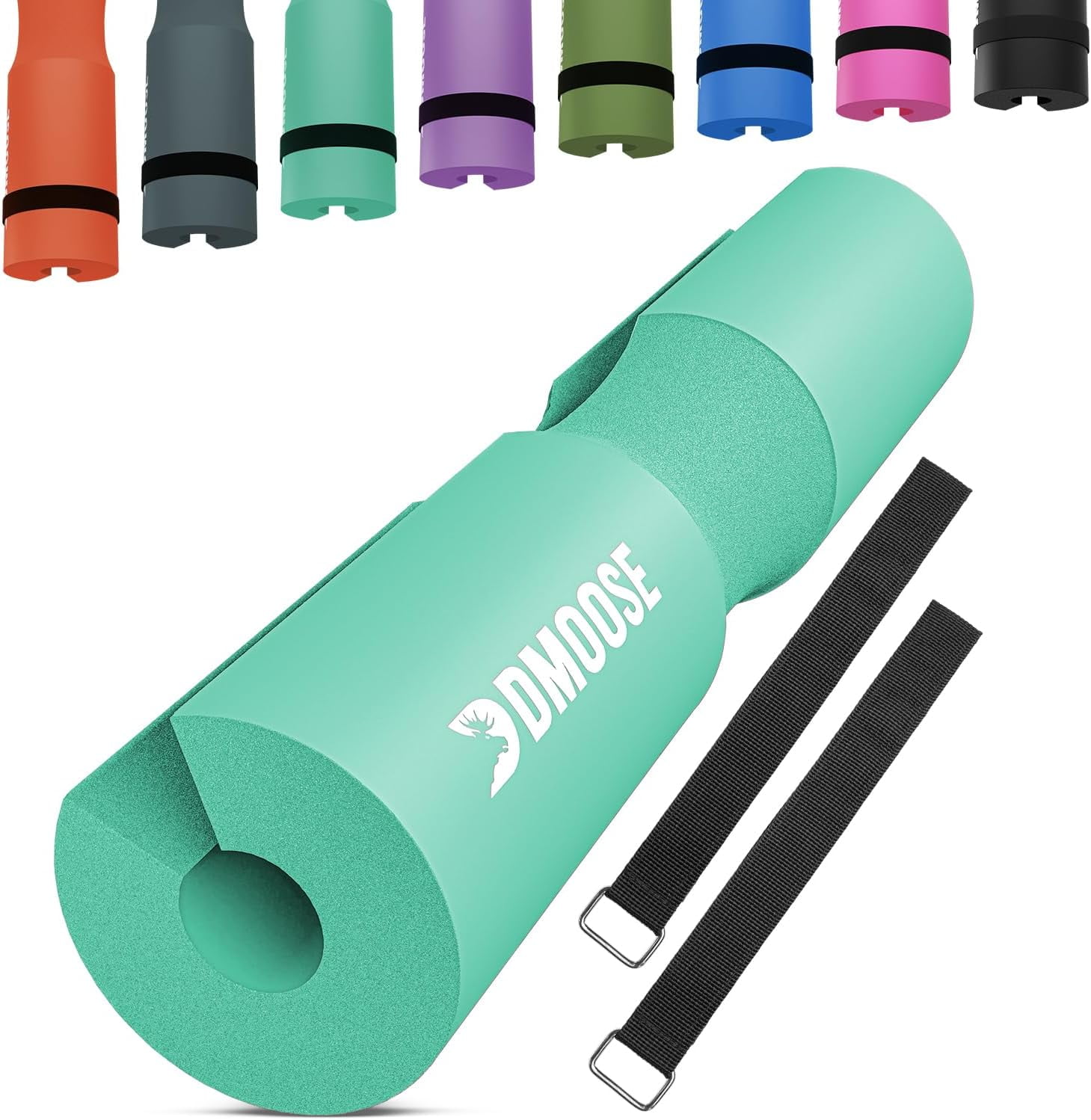 Barbell Pad - Non-Slip EVA Foam Squat Pad with Safety Straps for Hip ...