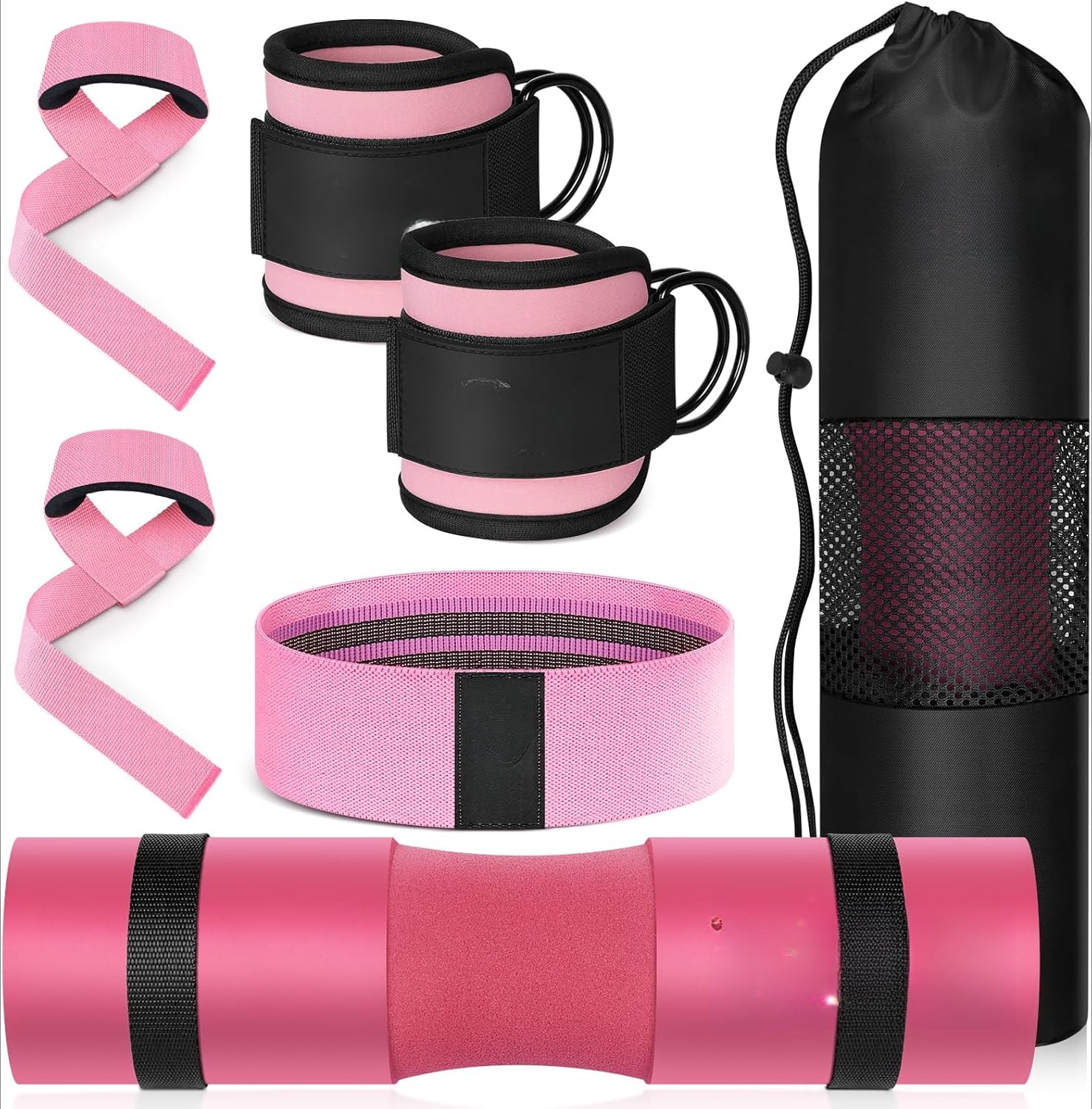 Barbell Pad Set for Hip Thrust - Squat Pad,Gym Accessories for Women ...