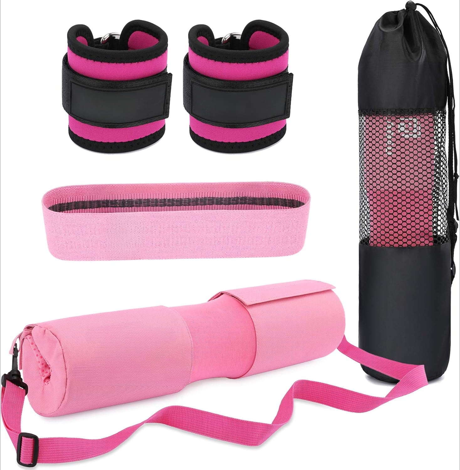 Barbell Pad Set for Squat Hip Thrusts, Upgraded Workout Foam Weight ...