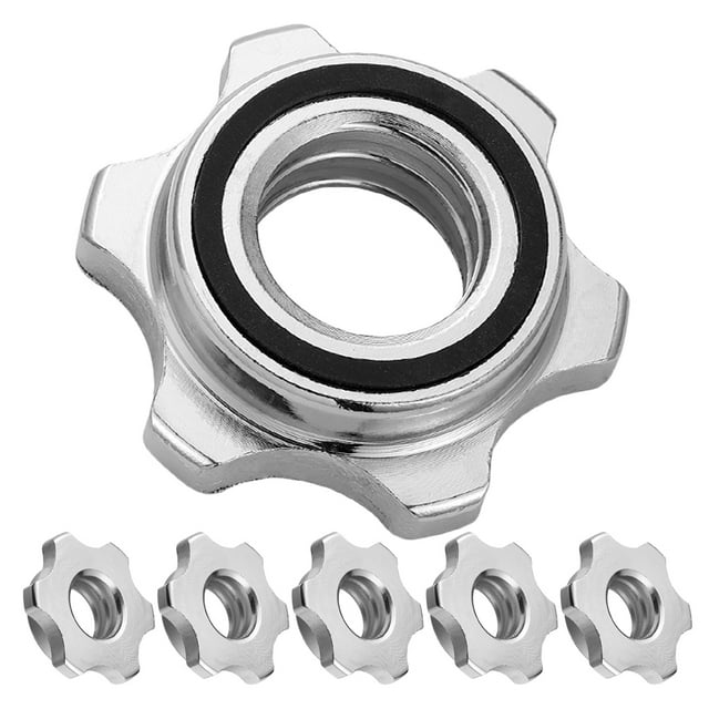 Barbell Pole Nut Parts Anti Skid Nuts Lever Anti-slip Universal Metal ...