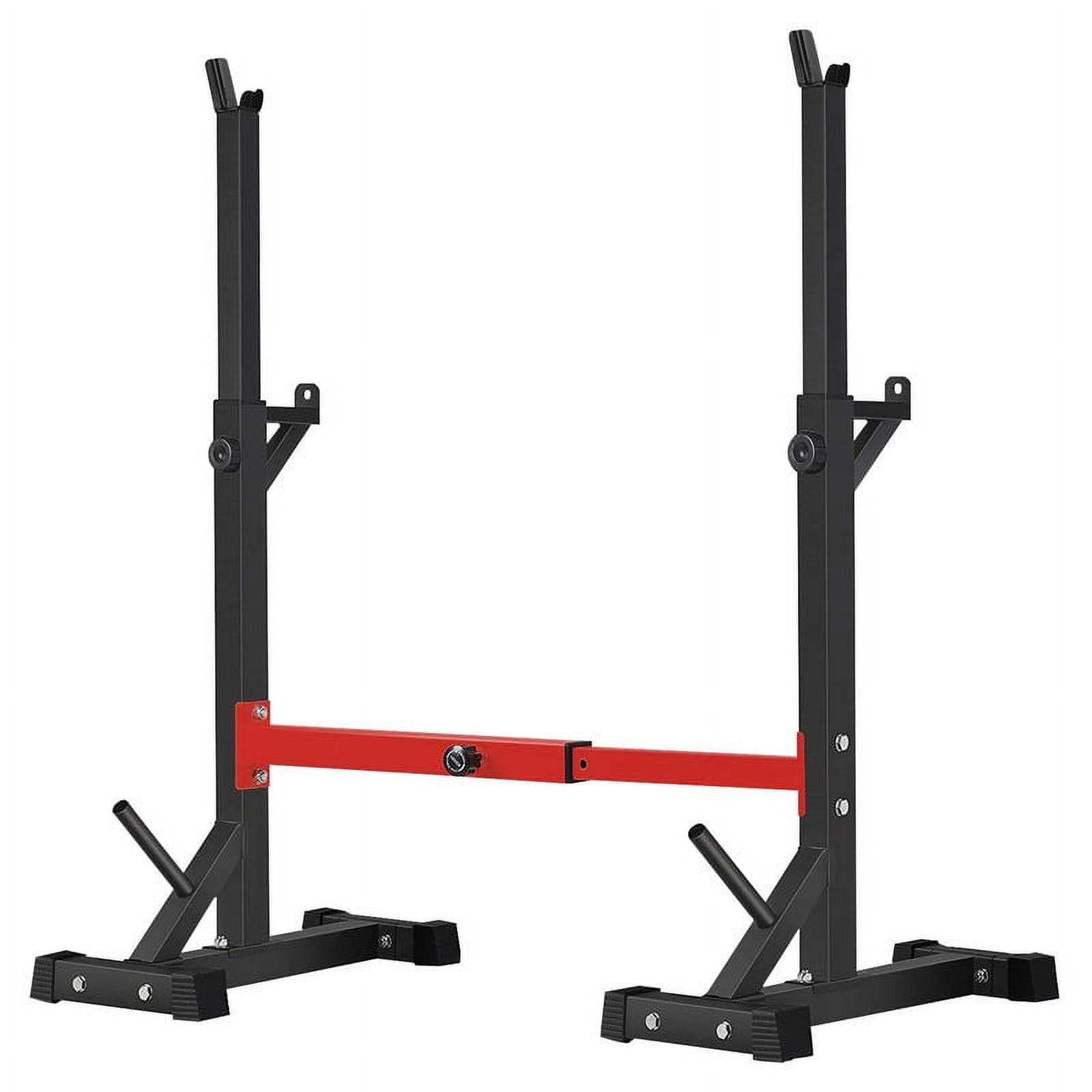 Barbell Rack Stand - Multifunctional Adjustable Squat Rack, Heavy-Duty ...