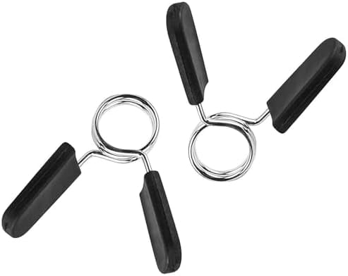 Barbell Spring Clip Dumbbell Clamps Circlip Collars 1 Inch Weight Bars ...