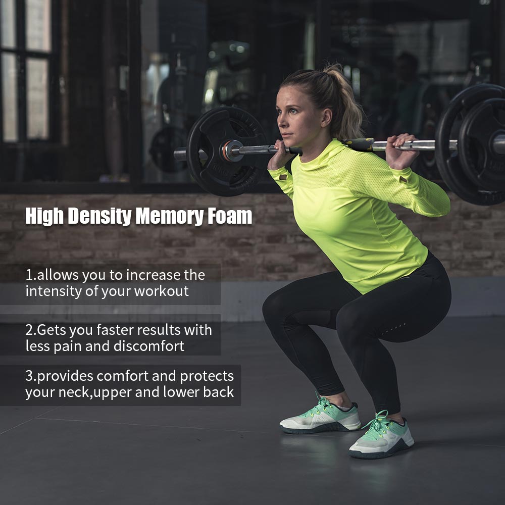 Barbell Squat Pad with Neck & Shoulder Support - Protective Foam Pads ...