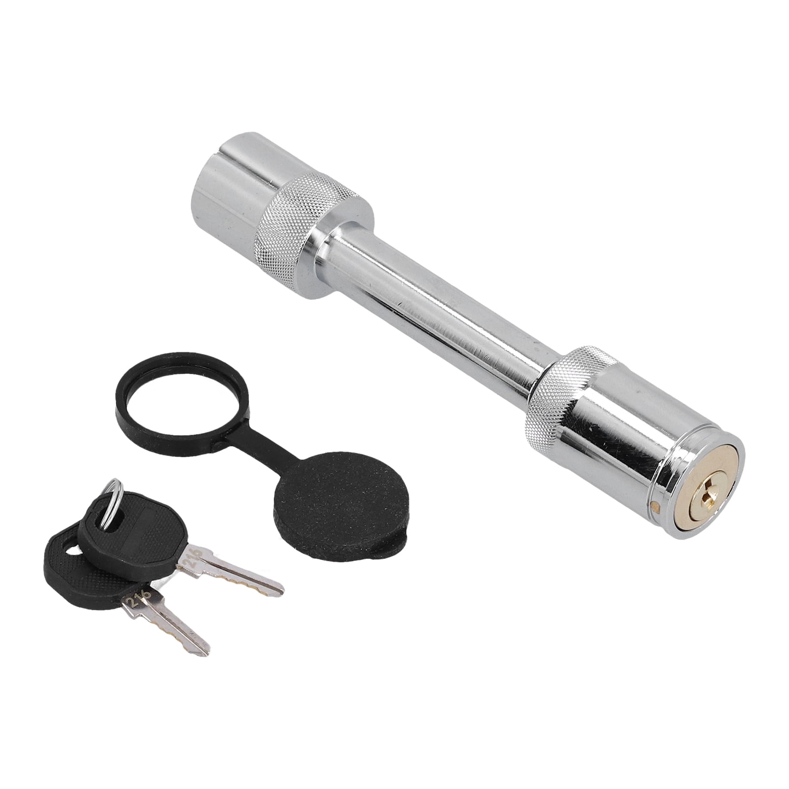 Barbell-Style Hitch Pin Anti-Theft Tow Receiver Locking Coupler with 2 ...