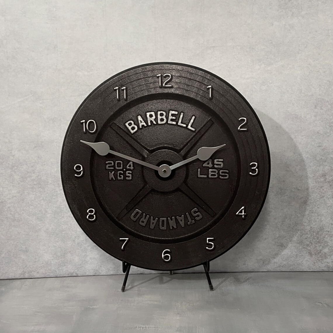 Barbell Wall Clock | Ultra Quiet Quartz Mechanism | Hand Made in USA ...