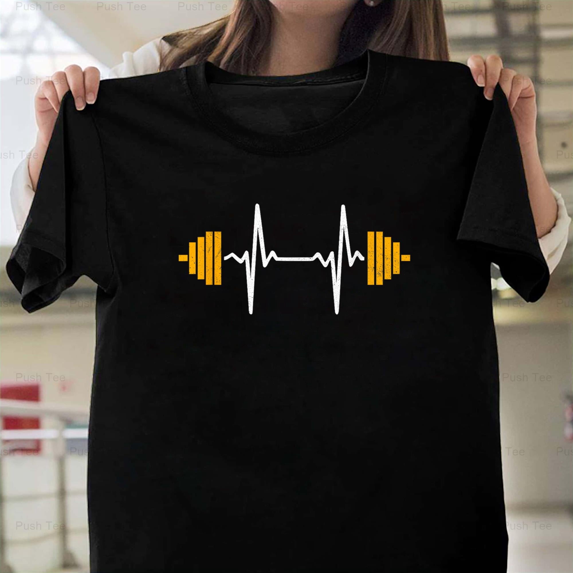 Barbell Weightlifting Bodybuilding Gym Workout Fitness Retro Unisex T ...